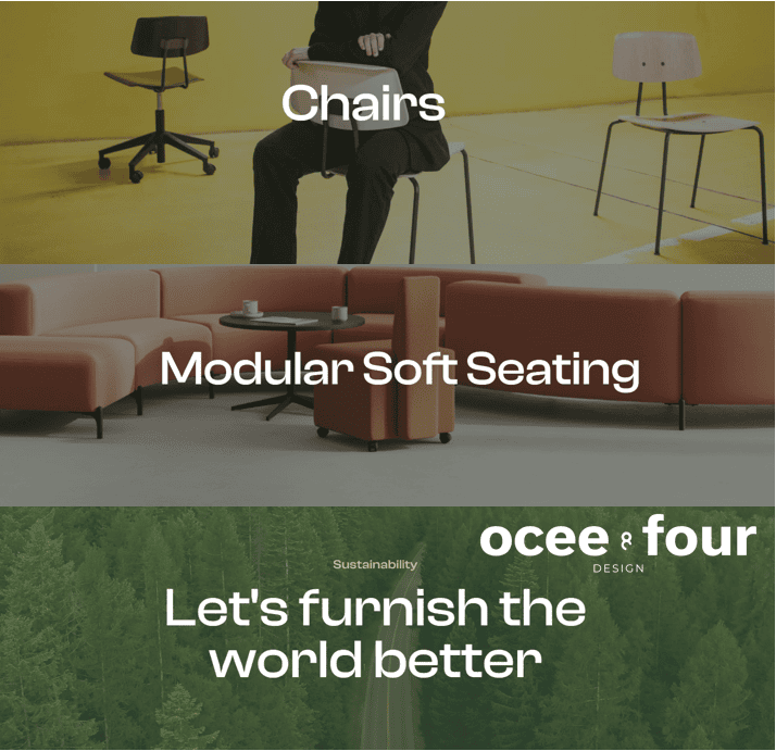Ocee & Four Design: Chairs & Modular Soft Seating catalogue